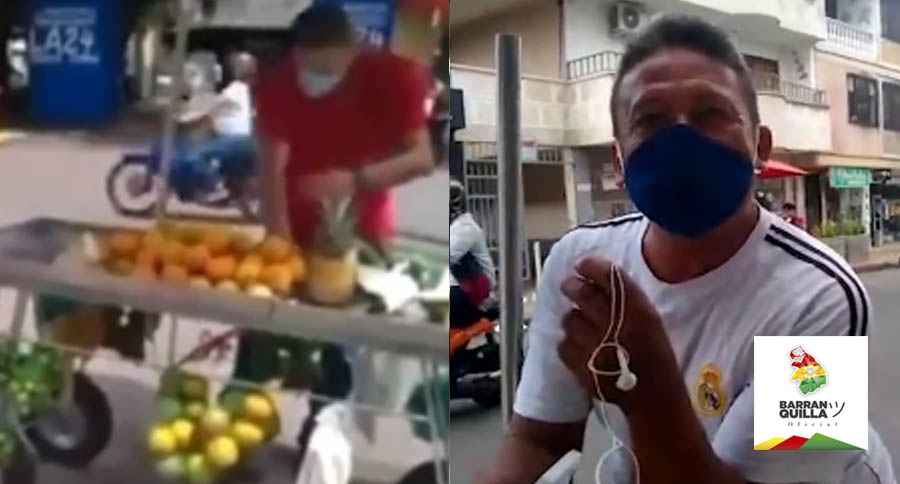 Hablo Fabio Caicedo, el vendedor de frutas a quien le quitaron su ...